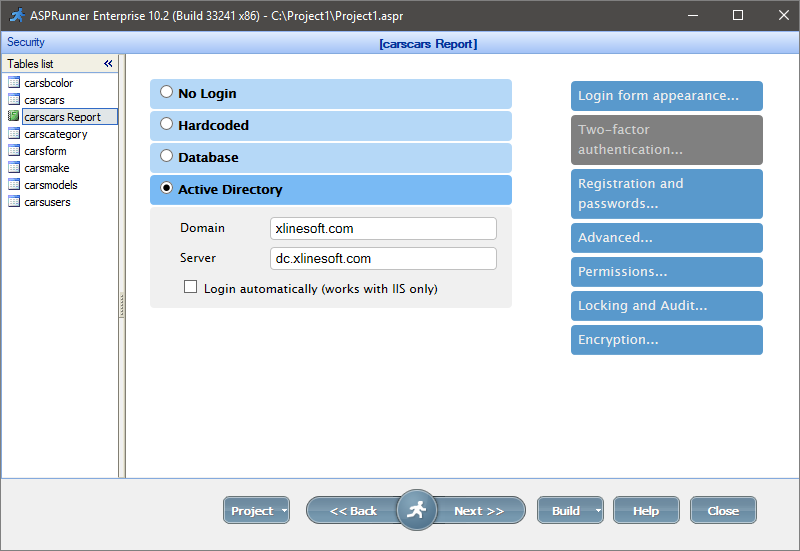ASPRunner Professional screenshots