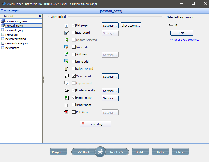 ASPRunner Professional screenshots