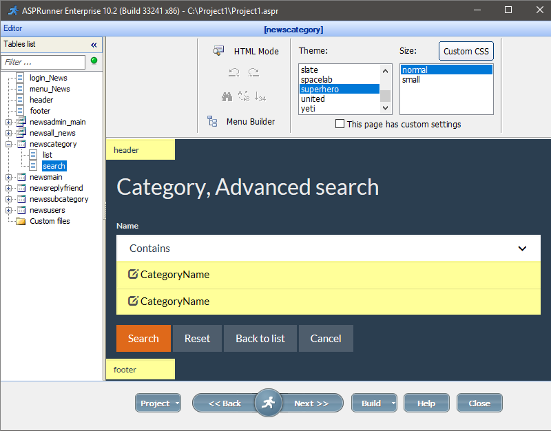 ASPRunner Professional screenshots