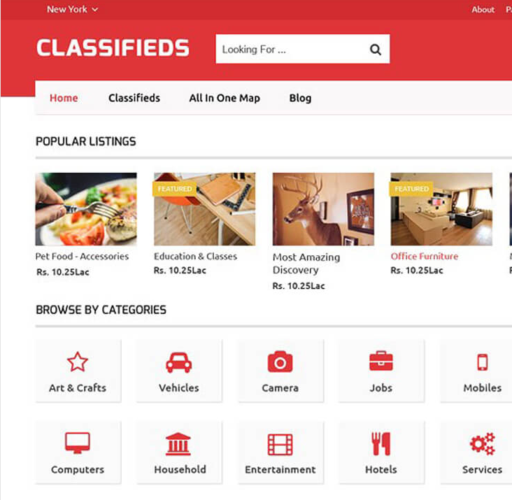 Classifieds - free web application